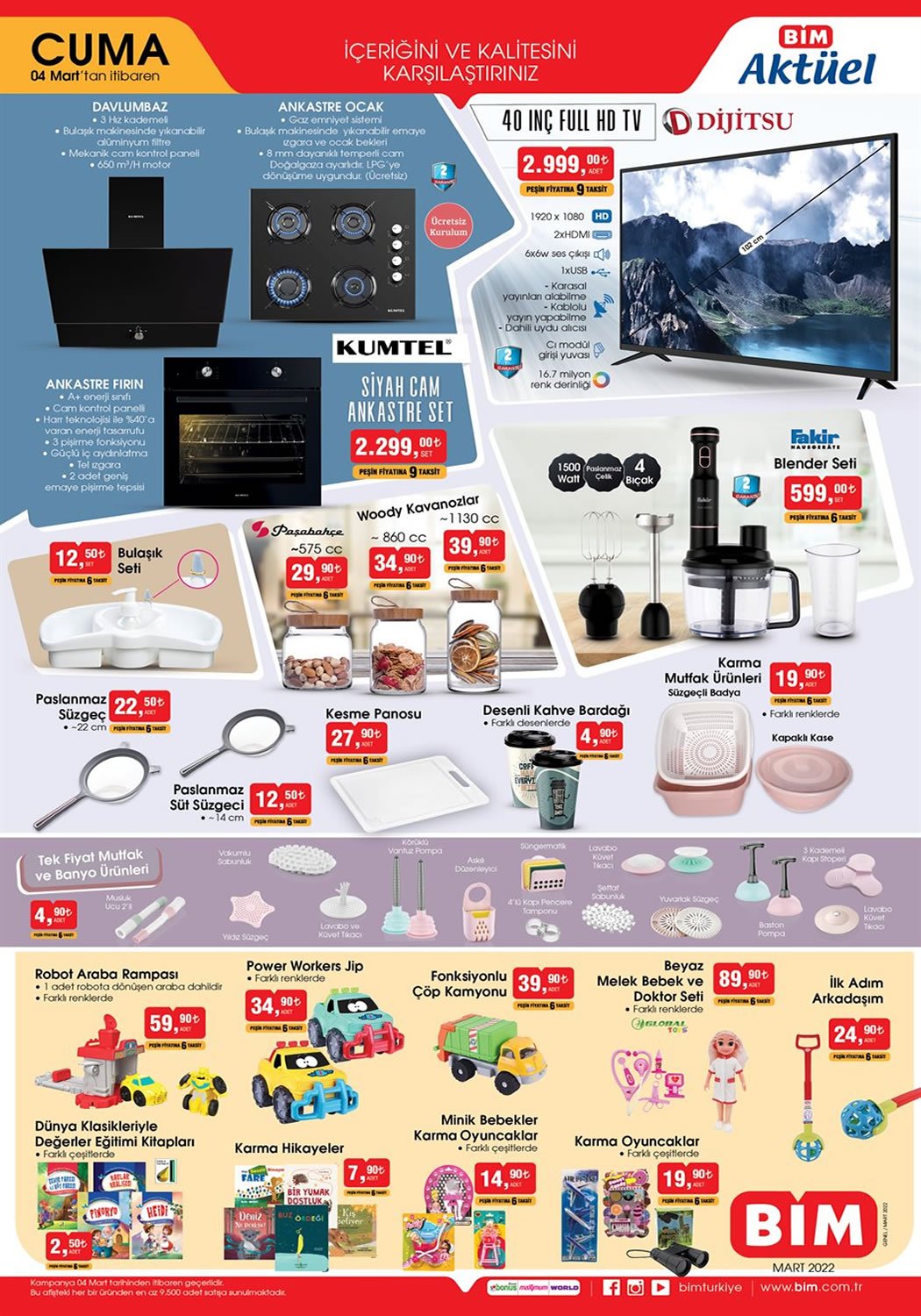 BİM 4 MART 2022 AKTÜEL KATALOĞU | AKTÜEL SİTE
